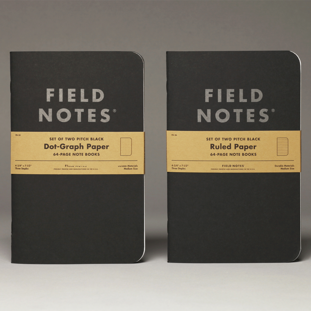 Pitch Black Note Book – MONOMOTTE